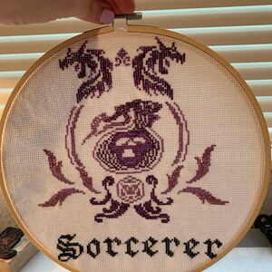 RPG Bard Cross Stitch Pattern Role Play Tabletop Embroidery | Etsy