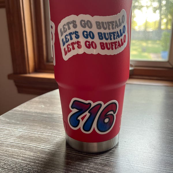 Bills Stickers | Teacher Gift | Buffalo Decals for Bills Football Fans ...