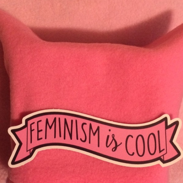 Proud Feminist Banner Vinyl Sticker - Etsy