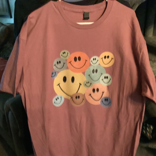 Smiley Face DTF Transfers, Ready to Press, T-shirt Transfers, Heat ...