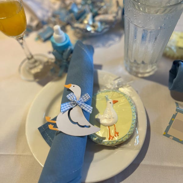 One Silly Goose Baby Shower Birthday Cookies Vibrant Summer Handmade ...