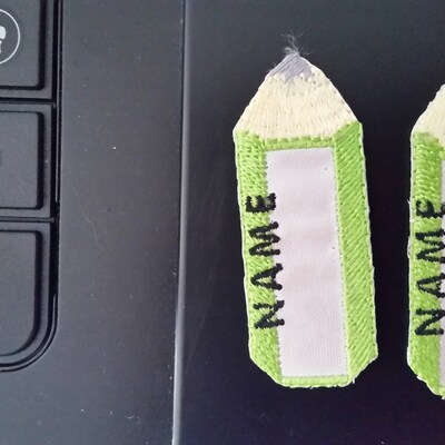 6 DESIGN Iron or Sew on Name Tags Badge School Patch Motif Label BUY 1 ...