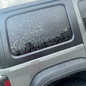 Leopard Cheetah Print Rear Window Decals Fit Jeep Wrangler - Etsy