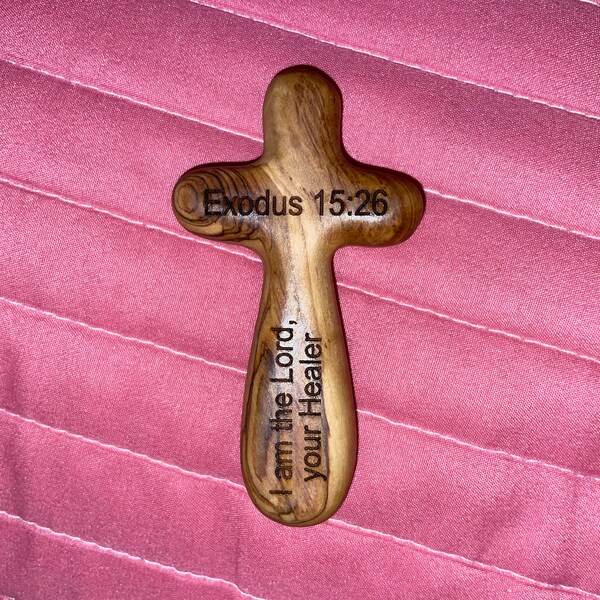 Personalized Healer Healing Cross. Hand-held Palm Praying Cross ...