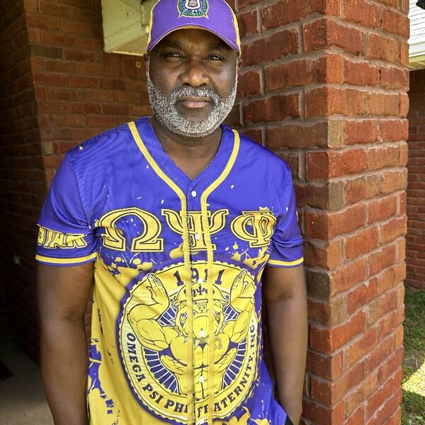 Omega Psi Phi Color Block Baseball Hat -greek Stylez - Etsy