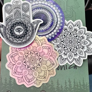 Forest Mandala Sticker Nature Sticker Mountain Sticker - Etsy
