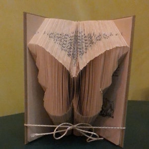 Butterfly Book Folding Pattern Butterfly Folded Book Art Unique Gift ...