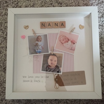 Nanny Scrabble Frame Personalised Photo Frame for Nana Nanny - Etsy UK