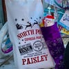 North Pole Santa Sack, Presents Bag, Christmas Gift Sack, Personalized ...
