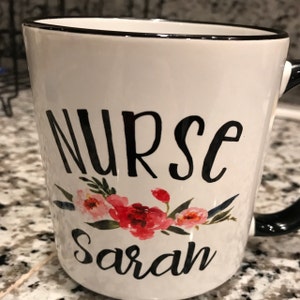Nurse Mug, Nurse Gifts, Personalized Mug, Gifts for Nurse, Nurse Coffee ...