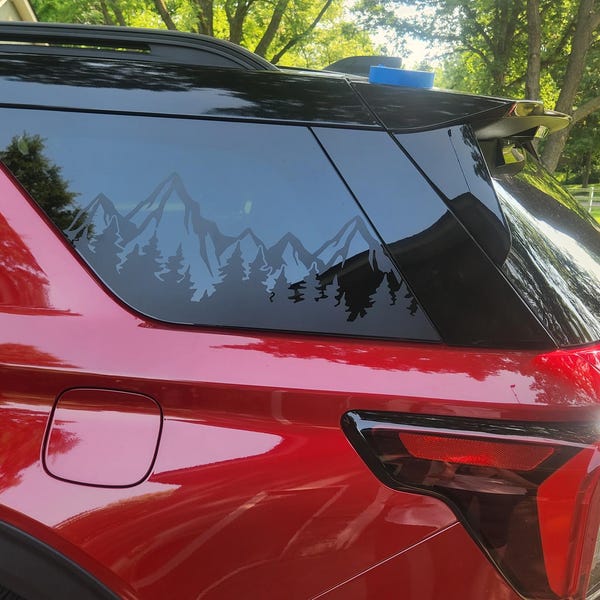 Fits 2015-2019 Subaru Outback Rear Side Window Distressed American Flag ...