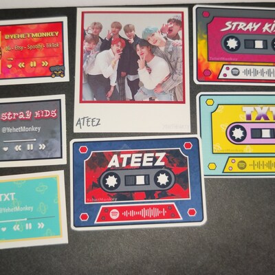 Kpop Groups Cassette Journal Stickers With Music Scan Code INDIVIDUAL ...