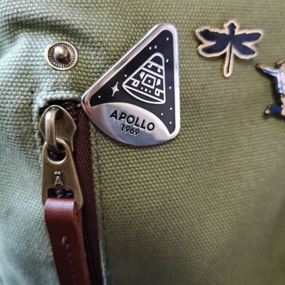 NASA Apollo 11 Command Module Enamel Pin Space Program Art Cosmic ...