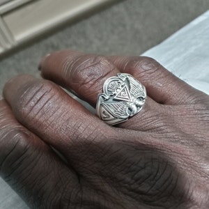 Silver Greek Warrior Ring Spartan Leonidas Ring Statement | Etsy