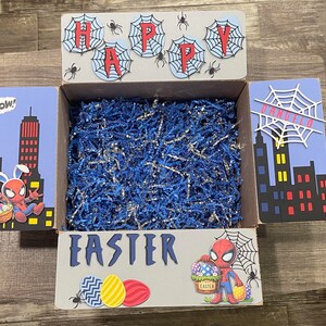 Spiderman Easter, Spidey Easter Basket, Easter Eggs PNG, Happy Easter ...