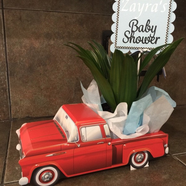 FREE SHIP 6 Assorted RED Classic Cars Kids Food Box Tray Table Center ...