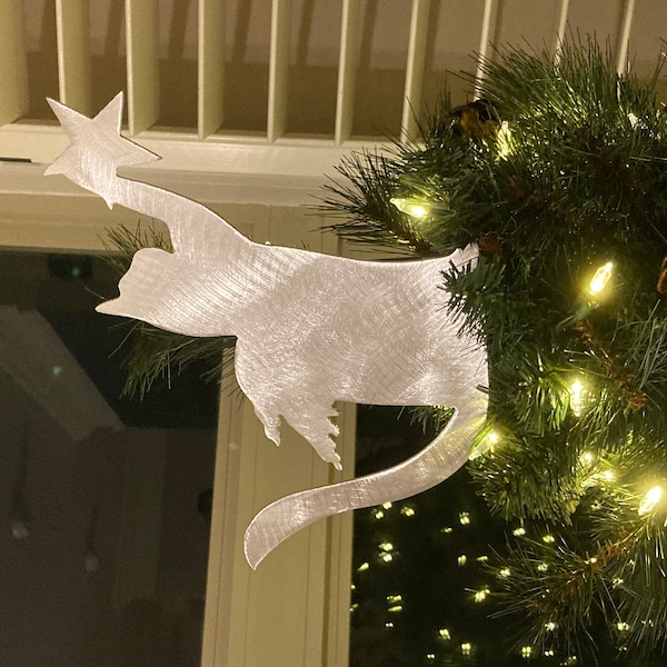 Kitty Cat Angel With Star, Cat Christmas Tree Topper, Pet Memorial ...