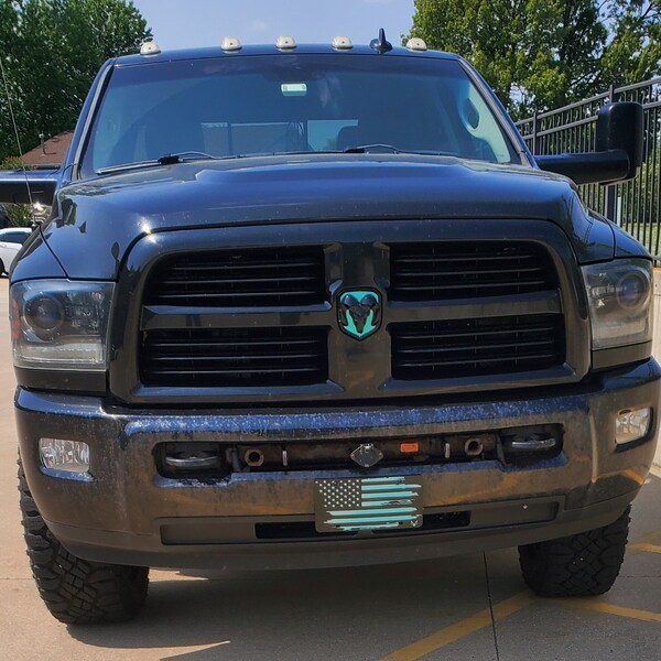 Gloss Black American Flag License Plate - Etsy
