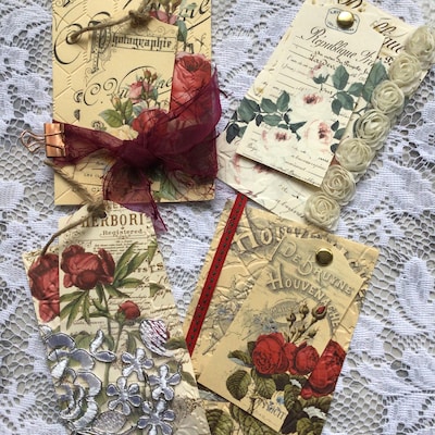 Hello Pretty Tag Collection Digital Kit Junk Journal 24 Printable ...