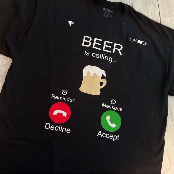 Incoming Call Beer SVG, Call Screen Svg File for Cricut & Silhouette ...