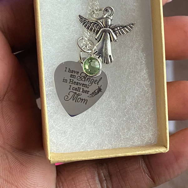 Mom Memorial Jewelry, Memorial Necklace, Memorial Gift for Loss of ...