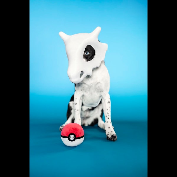 Cubone Dog Mask / Dinosaur Mask / Dog Costume / Funny Dog Gift / 3D ...