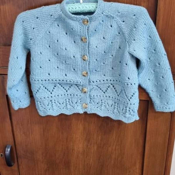 PDF Knitting Pattern DK Yarn Yarn Girls Party Dress Knitting Pattern ...