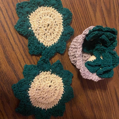 Crochet Succulent Coaster Pattern - Etsy