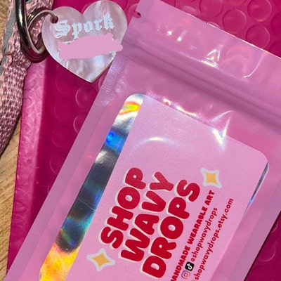 Squiggle Arch Rainbow Iridescent Acrylic Earrings - Etsy