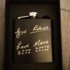 Personalised Handwriting Black Hip Flask - Etsy UK
