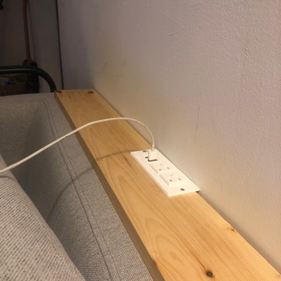 Hidden Sofa Table or Tray With Outlet - Etsy