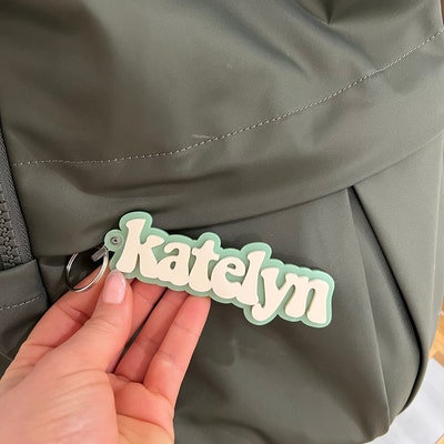 Backpack Tags Retro Acrylic Bag Tags Bag Tag Personalized - Etsy