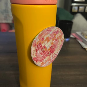 Michigan Pink Smiley Face Sticker Retro Boho Aesthetic Vinyl ...