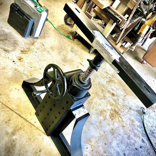 Industrial Cast Iron Crank Table Base: Adjustable Height Office Desk - Etsy