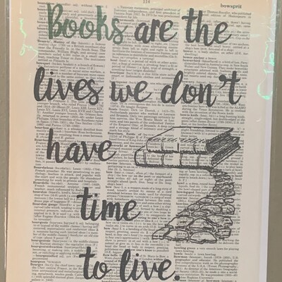 Books Are the Lives We Don't Have Time to Live Gifts for Readers ...