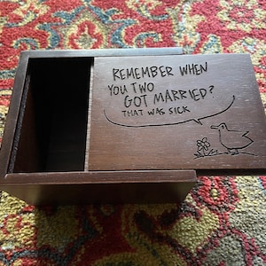 Polaroid or Instax Wood Film Box Engraved Photo Storage Square Wide ...