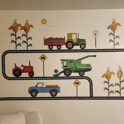 Red Barn With Farm Animals Wall Decals Removable and Reusable - Etsy