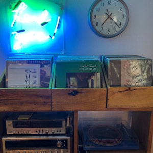 Vinyl Record Storage Cube Stackable Record Crate Record Player Stand ...