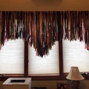 Bohemian Rag Chop Valance | Etsy