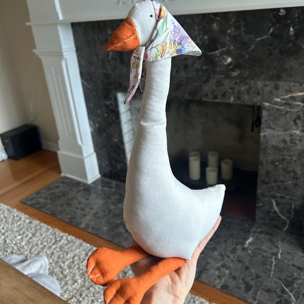 Goose Sewing Pattern, Goose Soft Toy Pattern, Stuffed Animal, Plush ...