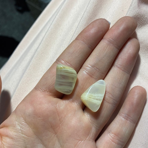 Moonstone Tumbled Stone - Multiple Sizes Available - Polished Light ...