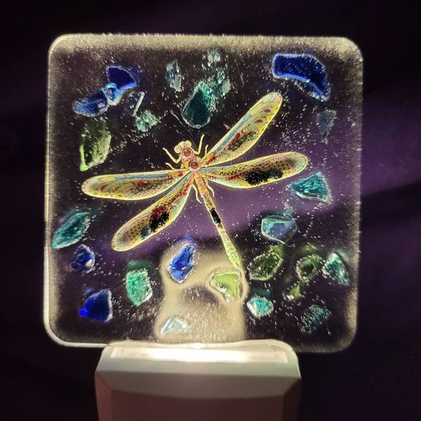 Dragonfly Nightlight, Nightlight With Dragonfly, Dragonfly Decor ...