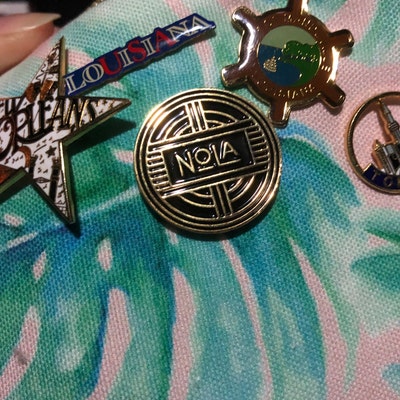 NOLA Circle Enamel Pin, New Orleans - Etsy
