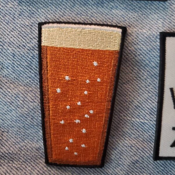 IPA Beer Pint Embroidered Patch - Etsy