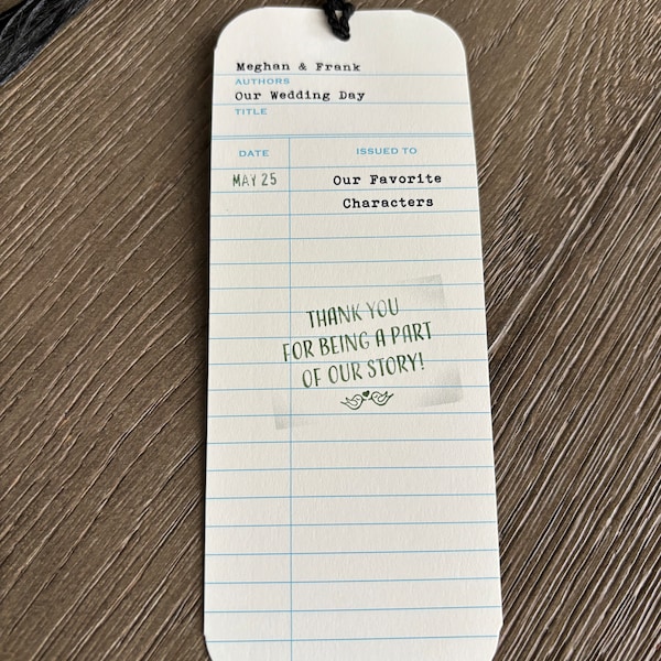 Personalized, Library Check-out Card Baby Shower Bookmark Favors - Etsy