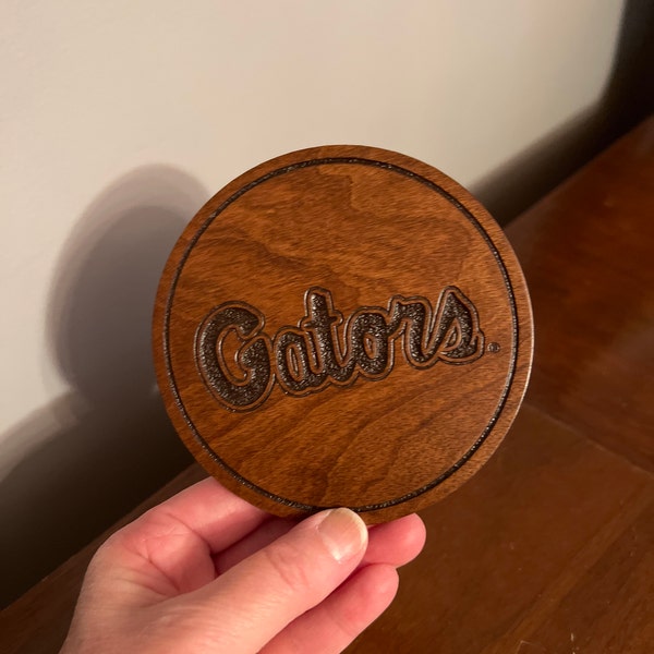 Florida Gators Coaster Crafted From Cherry or Maple Wood University of ...