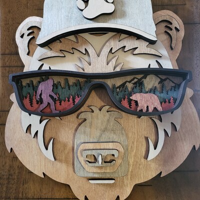 Digital File 7 Layer Mountain Range Art Piece for Glowforge - Etsy