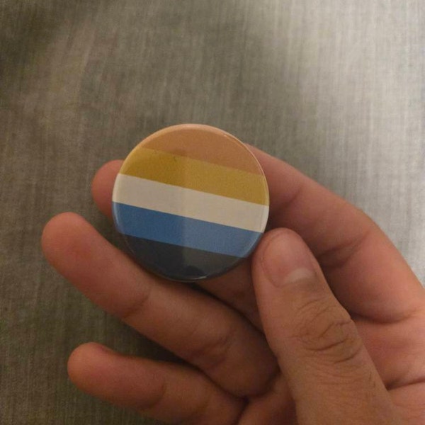 Demi Boy Pride Flag Pin Round Circle Button 1 Pin 1.5 Pin 2.25 Pin 10 ...