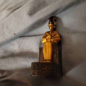 Vintage Horus Mini Statue Small Hand-painted Ancient Egyptian Falcon ...