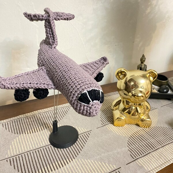 Crochet Pattern Airplane Nursery Like Boeing C17, Amigurumi Plane ...
